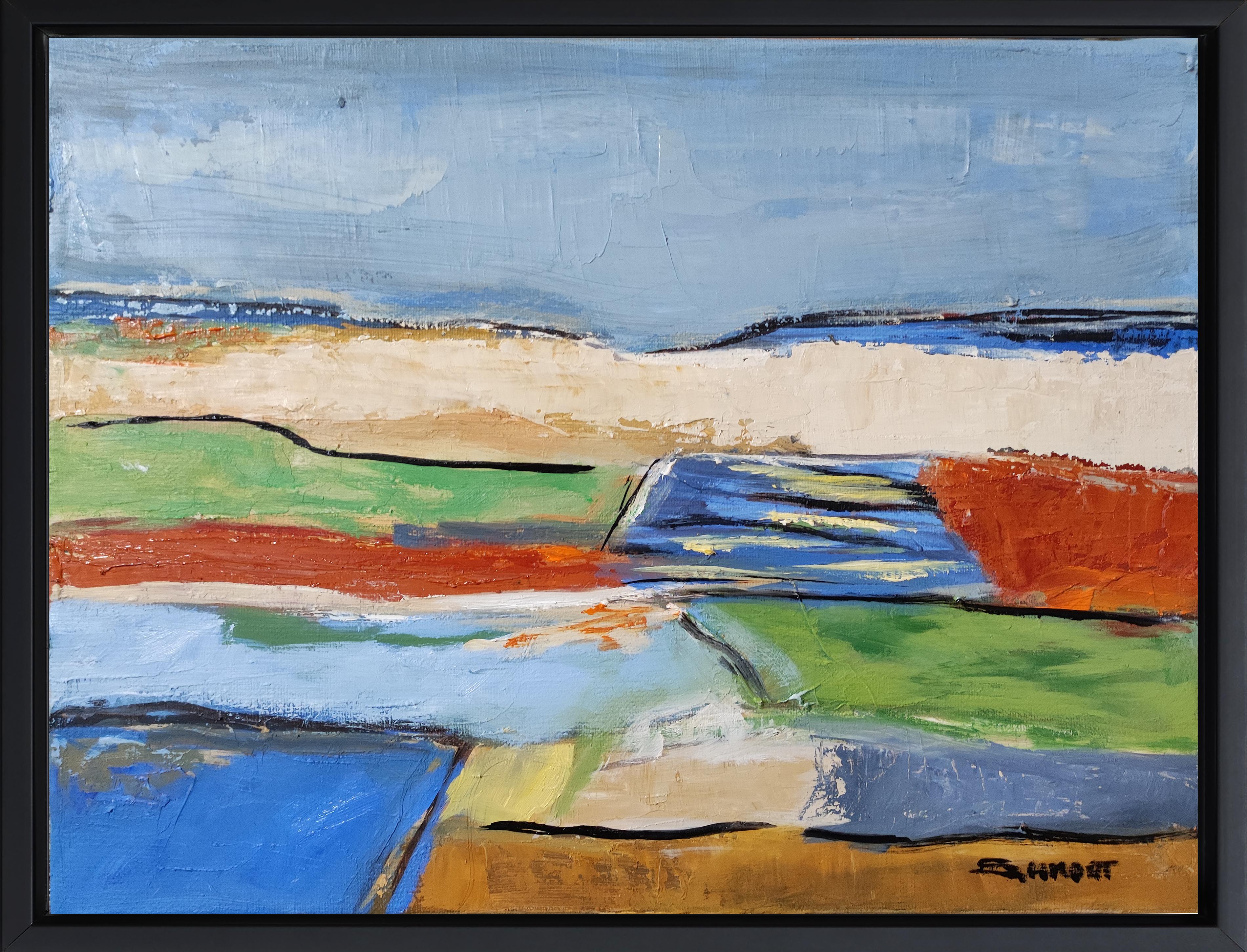 SOPHIE DUMONT - paysage normand, landscape, oil on canvas ...