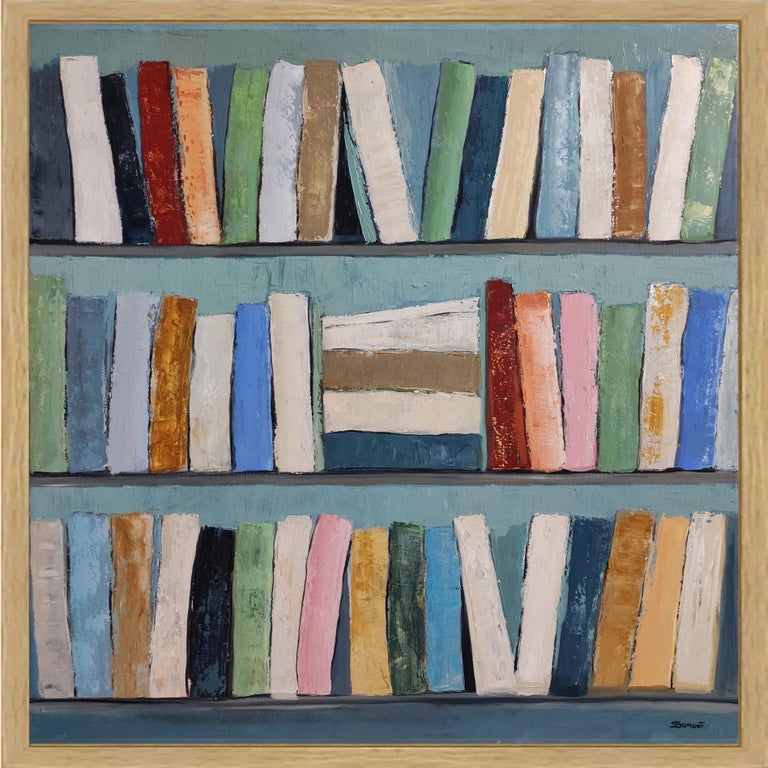 SOPHIE DUMONT - reading, abstract geometric still life, books, library ...