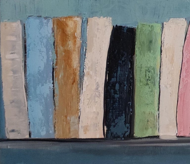 SOPHIE DUMONT - reading, abstract geometric still life, books, library ...