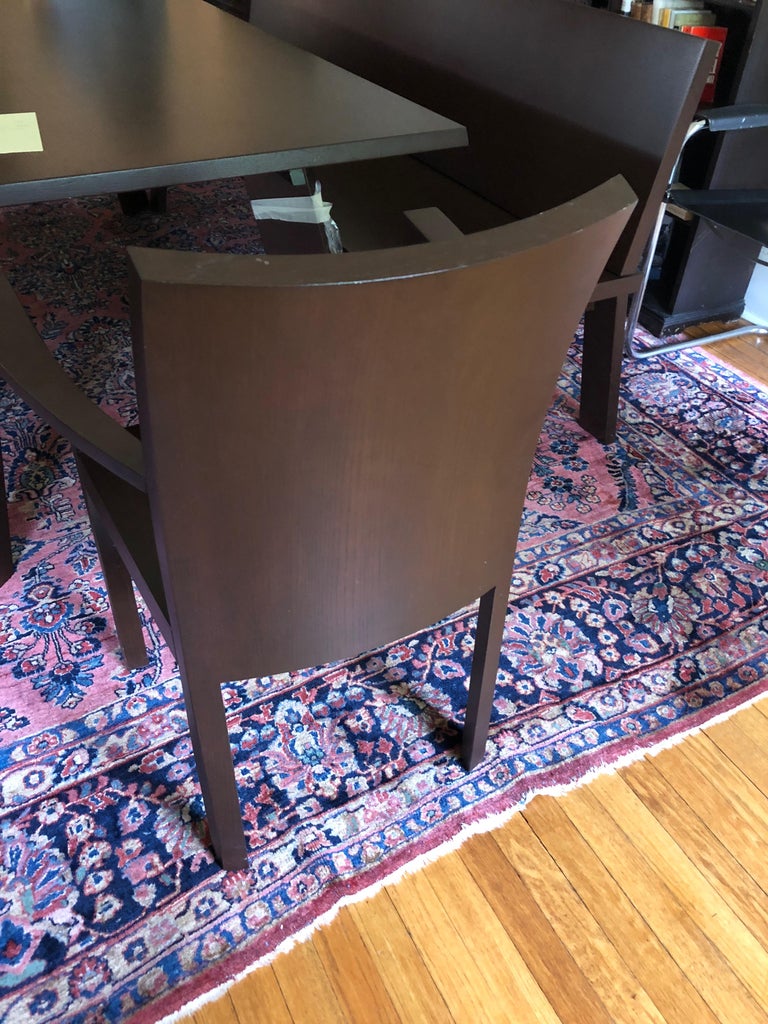 Sophisticated Bulthaup Dining Table with Two Benches and Two Armchairs ...