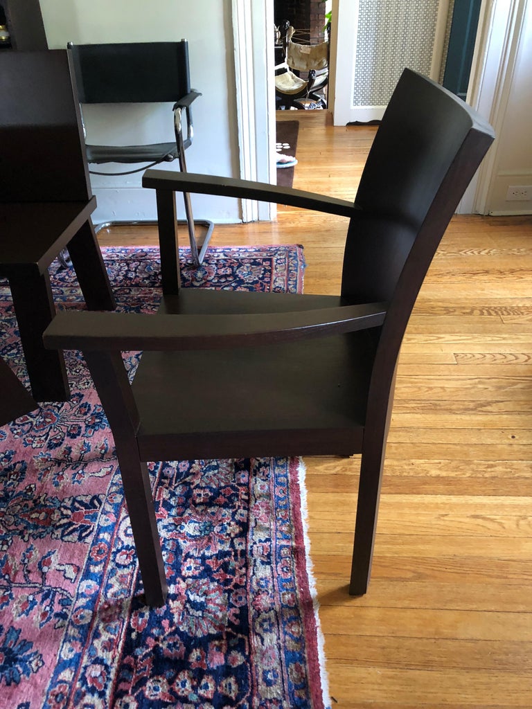 Sophisticated Bulthaup Dining Table with Two Benches and Two Armchairs ...