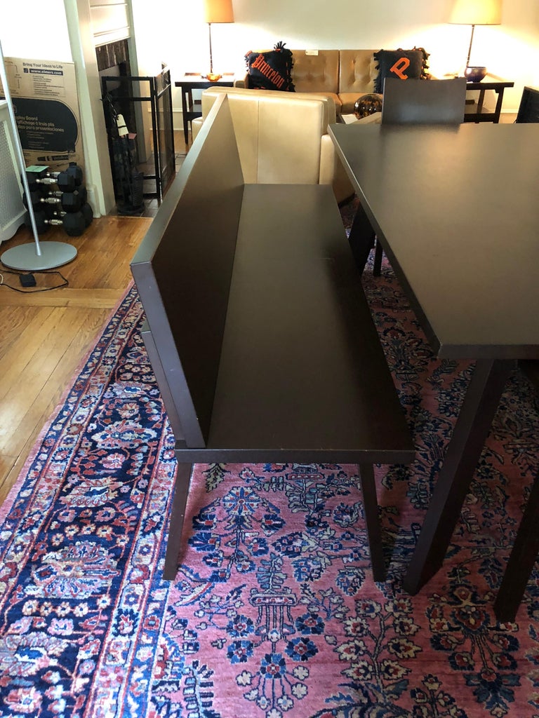 Sophisticated Bulthaup Dining Table with Two Benches and Two Armchairs ...