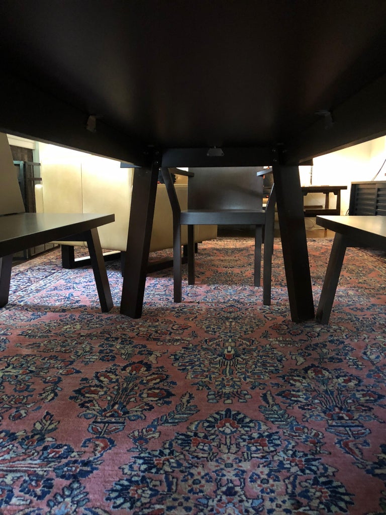 Sophisticated Bulthaup Dining Table with Two Benches and Two Armchairs ...