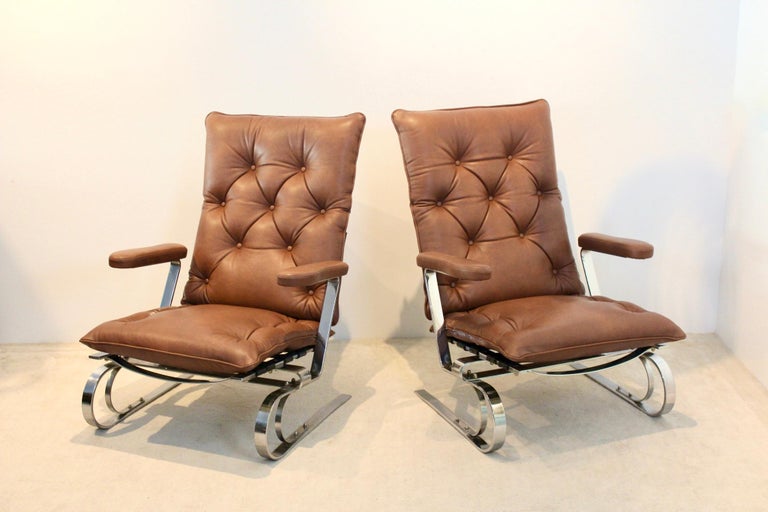 Sophisticated COR Leather Lounge Chairs For Sale at 1stDibs
