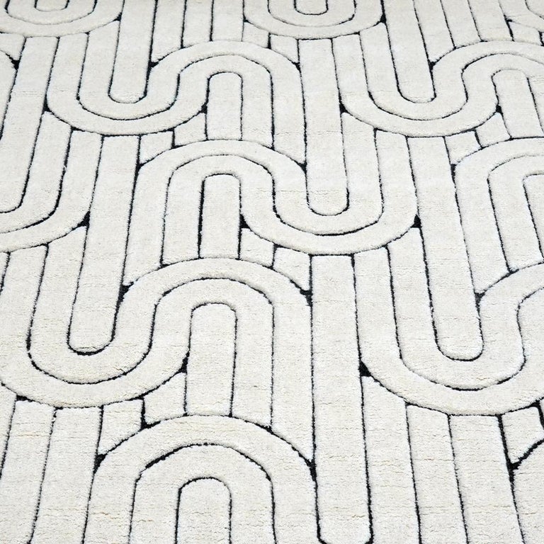 Sophisticated Customizable Reality Weave Rug in Cream X-Large For Sale ...