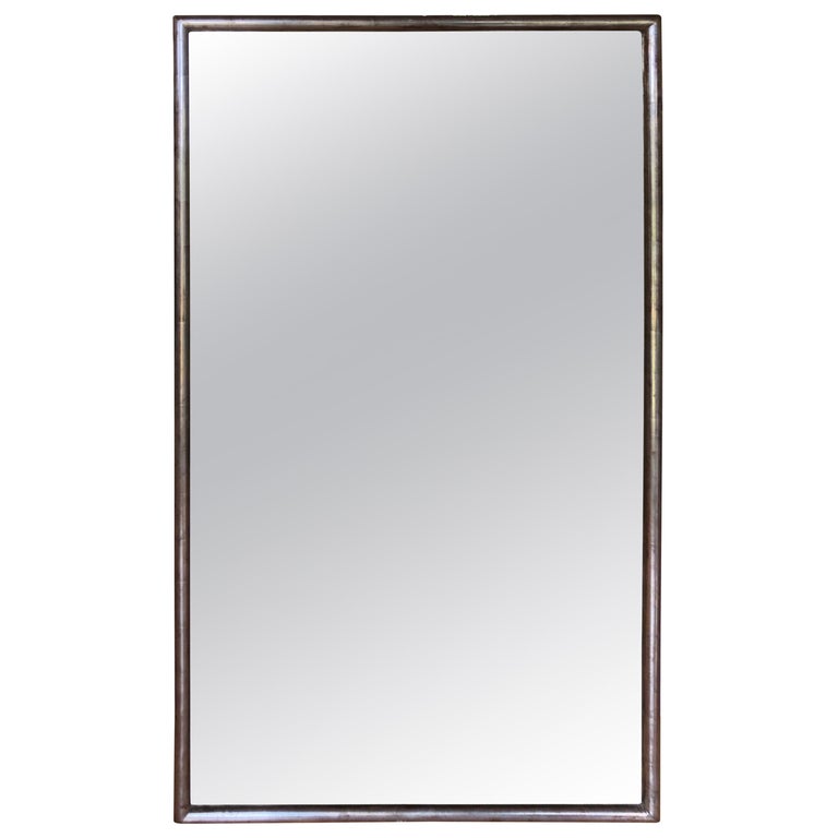 Sophisticated Large Elegant Antique Silver Gilt Rectangular Mirror at ...
