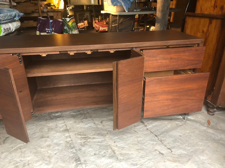Sophisticated Mid-Century Modern Rectangular Console Cabinet For Sale ...