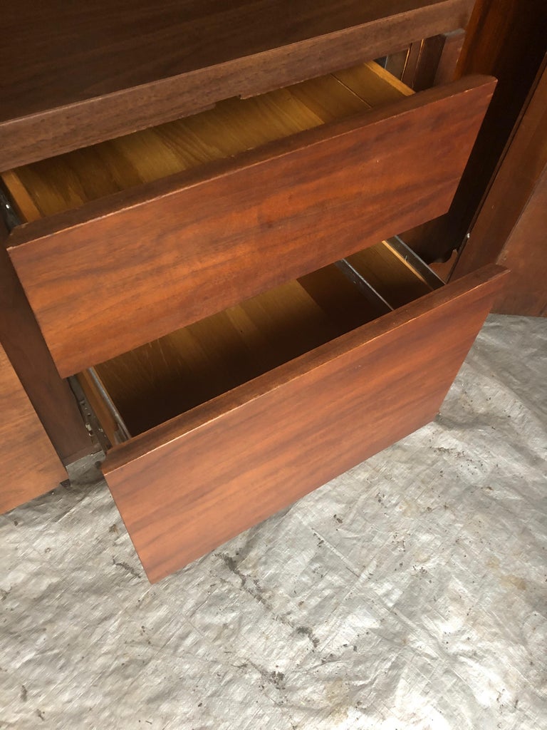 Sophisticated Mid-Century Modern Rectangular Console Cabinet For Sale ...