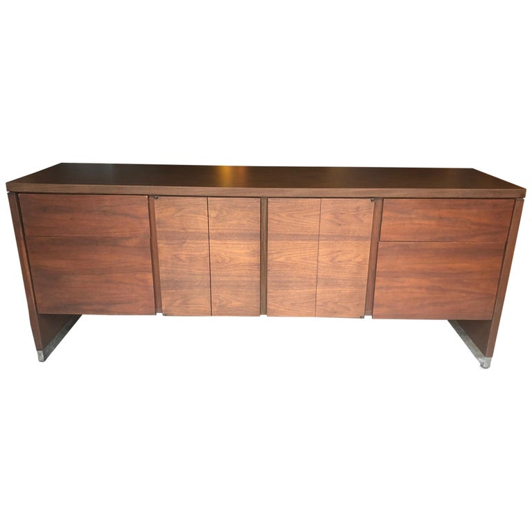 Sophisticated Mid-Century Modern Rectangular Console Cabinet For Sale ...