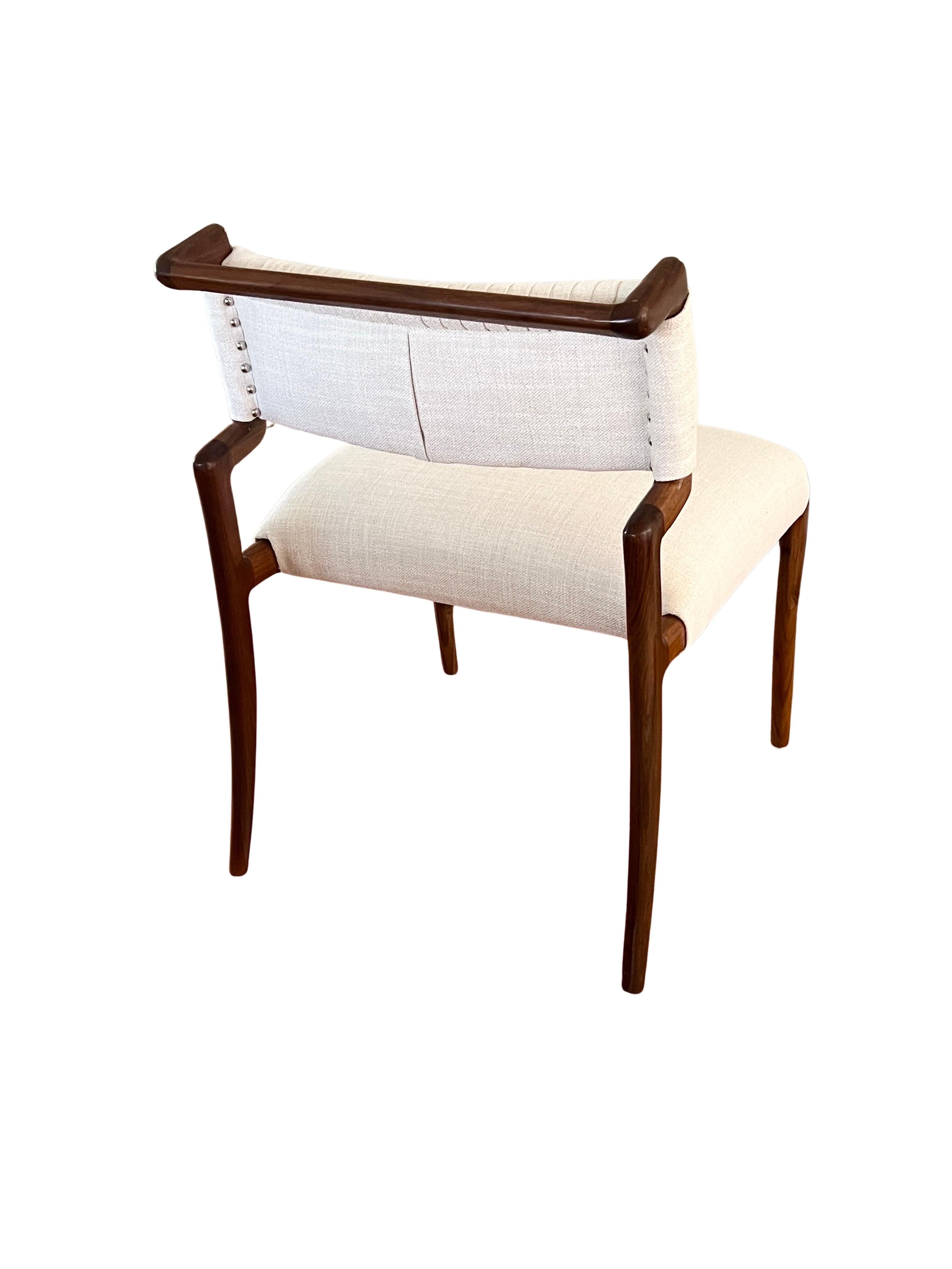 Sophisticated Restored Set of 14 Walnut Klismos Chairs after Charles ...