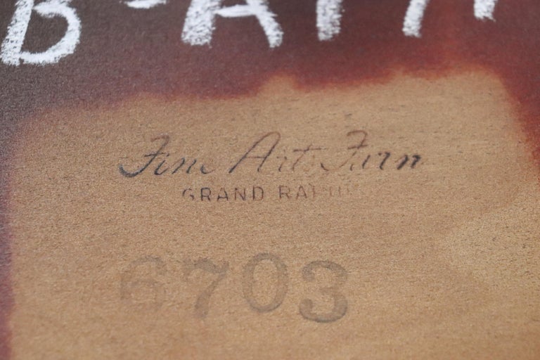 Sophisticated Shallow Depth French Directoire Paint Decorated Console ...