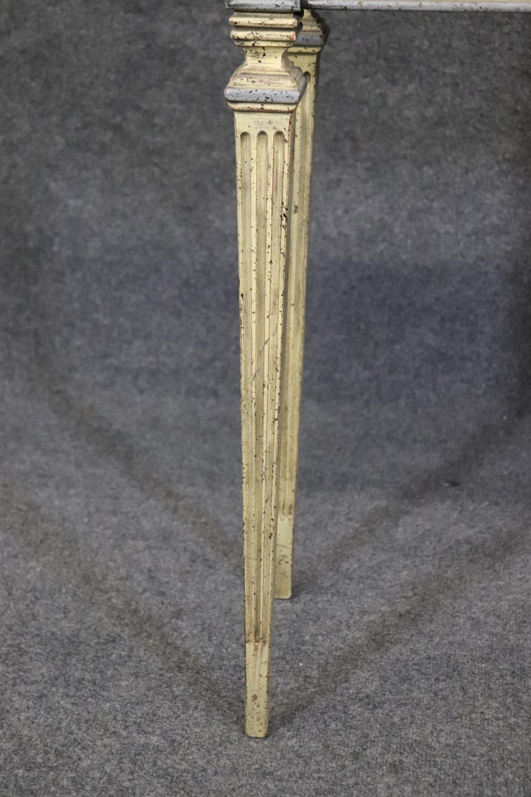 Sophisticated Shallow Depth French Directoire Paint Decorated Console ...