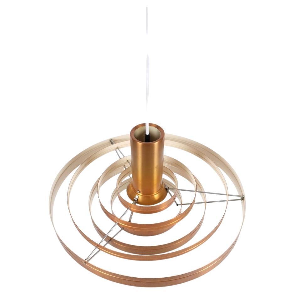 Frandsen Retractable Brass Pendant, Denmark For Sale at 1stDibs