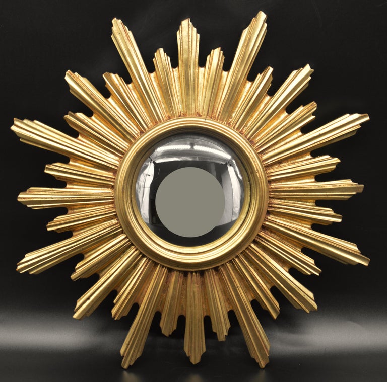 “Sorcière” Gilt Sunburst Wall Mirror, 1960s For Sale at 1stDibs
