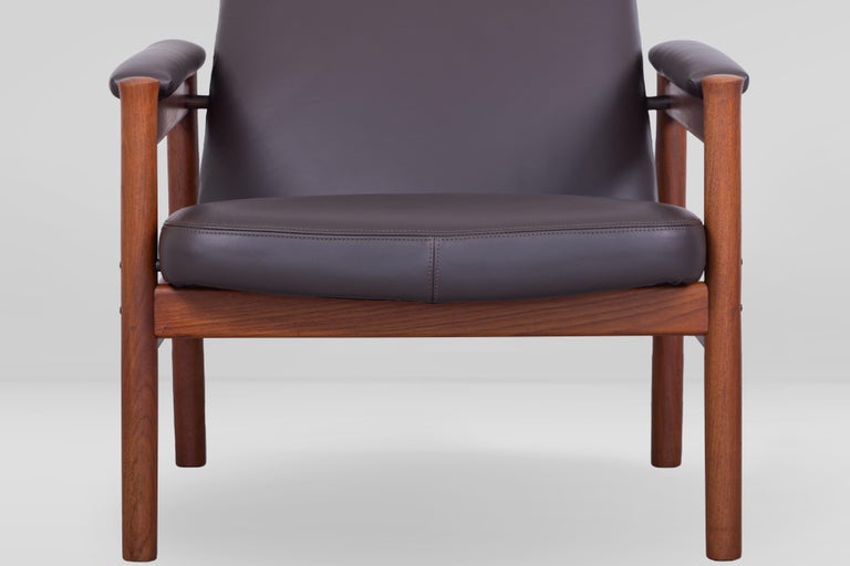 Soren Hansen Wingback Chair Model 4365, Denmark 1960s For Sale at 1stDibs