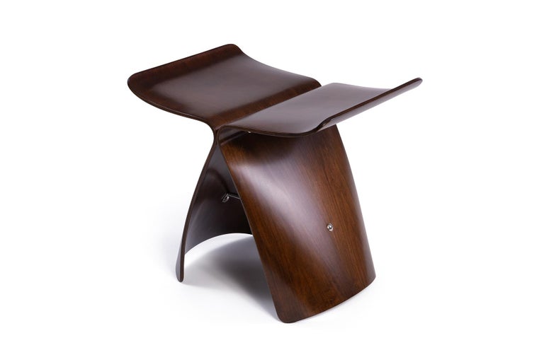 Sori Yanagi Rosewood Butterfly Stools For Sale at 1stDibs