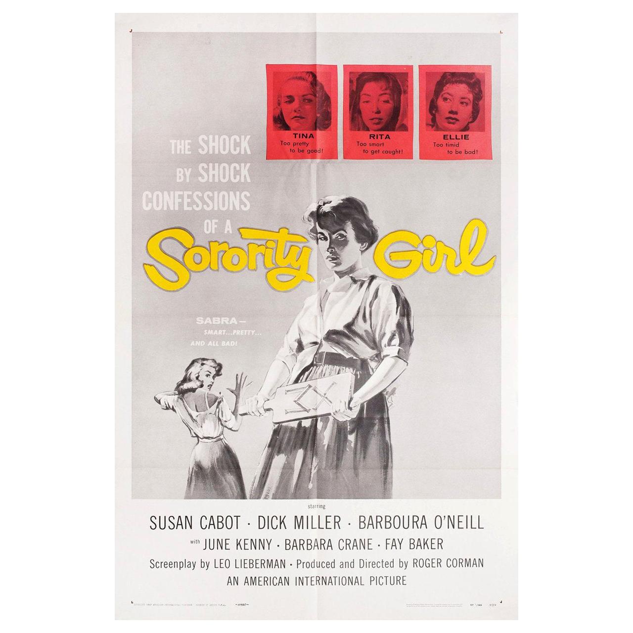 “Sorority Girl” 1957 U.S. One Sheet Film Poster at 1stDibs | sorority ...