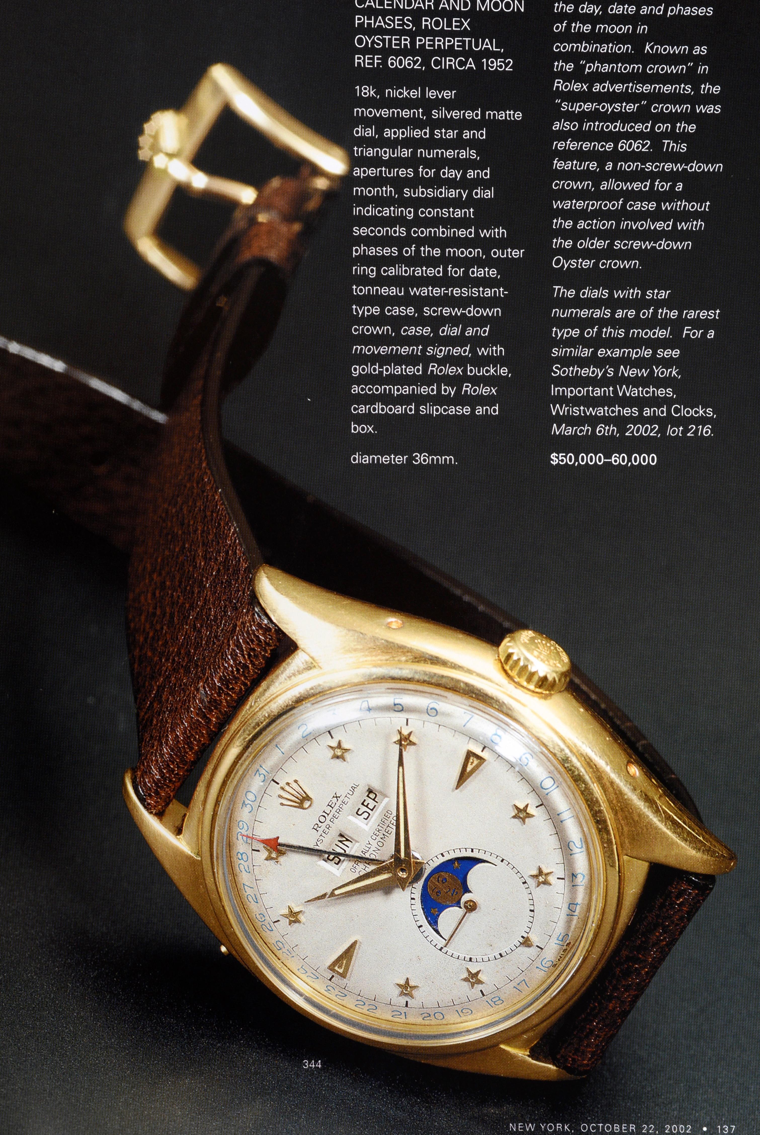 Sothebys 2002 Important Watches, Wristwatches and Clocks, 1st Ed For ...