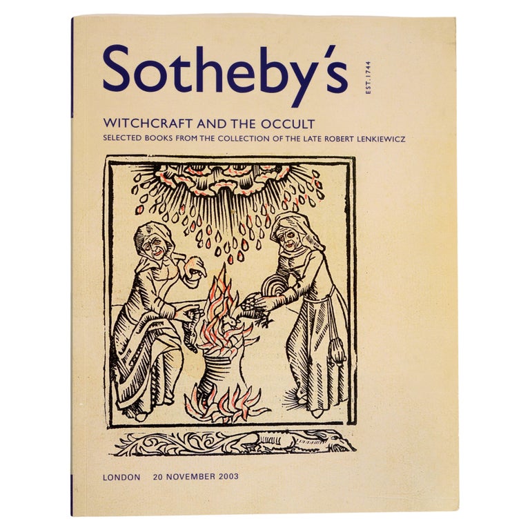 Sotheby's: Witchcraft and The Occult Books from the Collector Robert ...