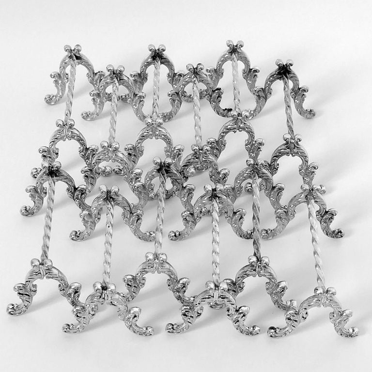 Soufflot Rare French All Sterling Silver Knife Rests Set of Twelve ...