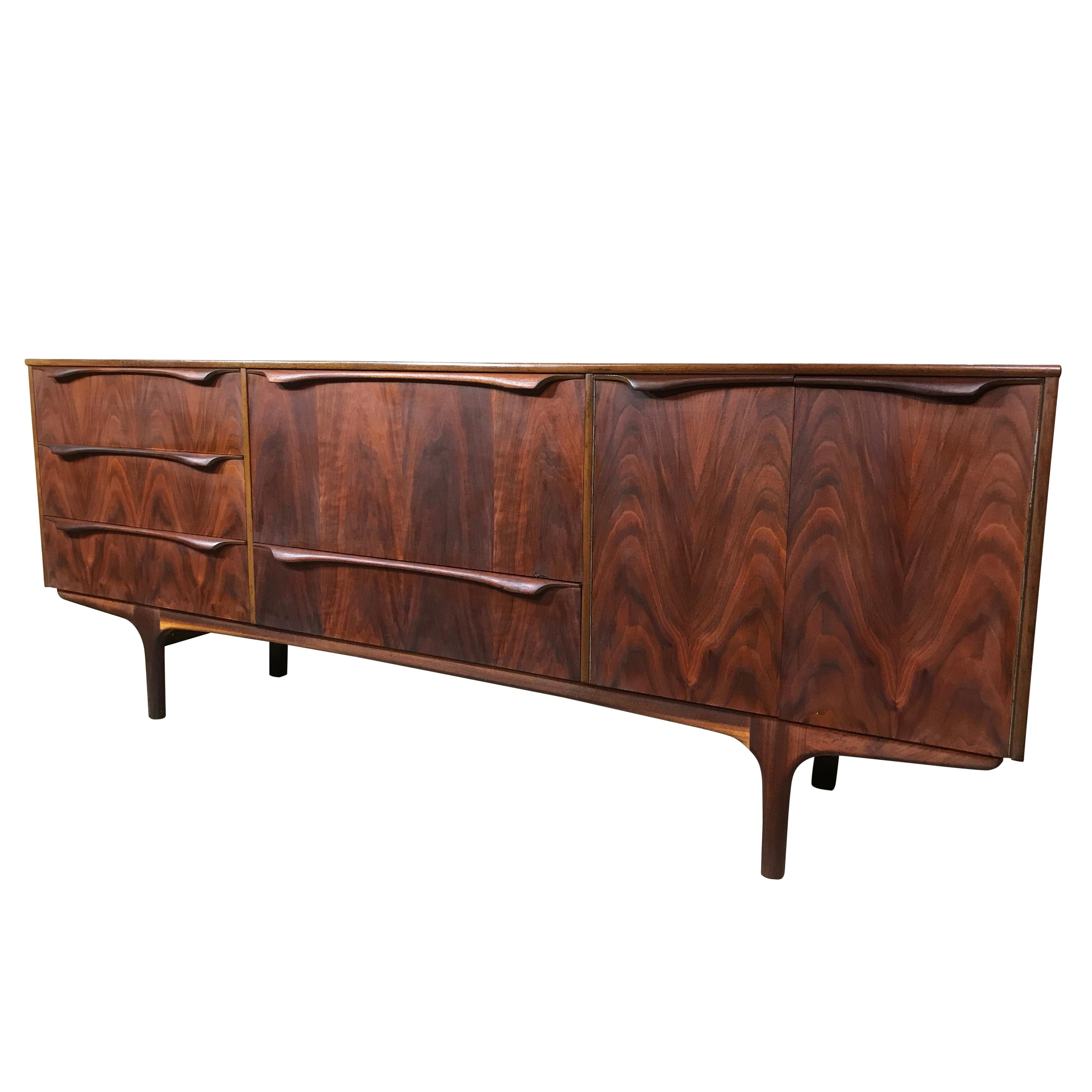 Sought After Black Walnut 1950 Sutcliffe Retro Vintage Sideboard at 1stDibs