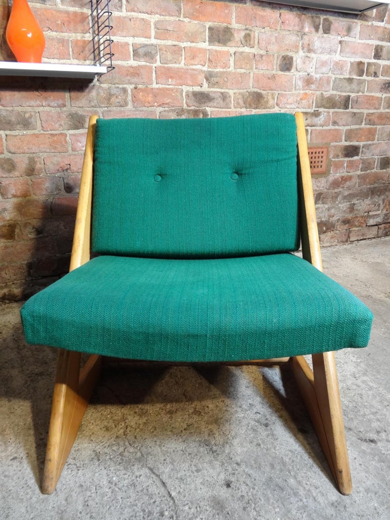 Sought after Vintage Retro 1950's Dutch Z Design Chair For Sale at 1stDibs