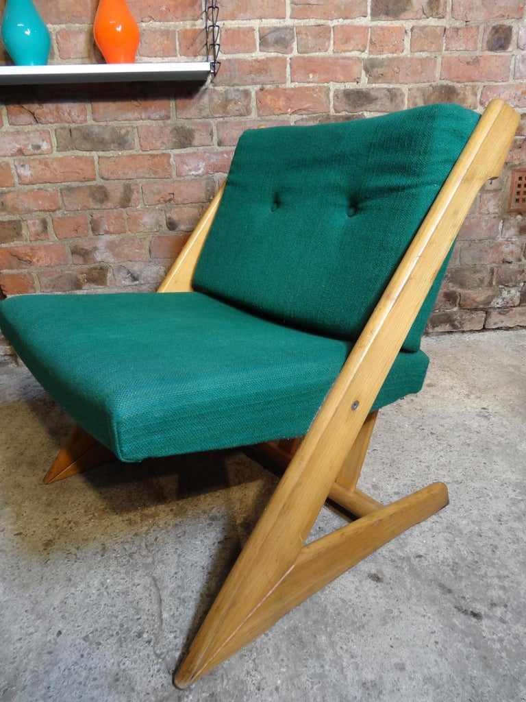 Sought after Vintage Retro 1950's Dutch Z Design Chair For Sale at 1stDibs