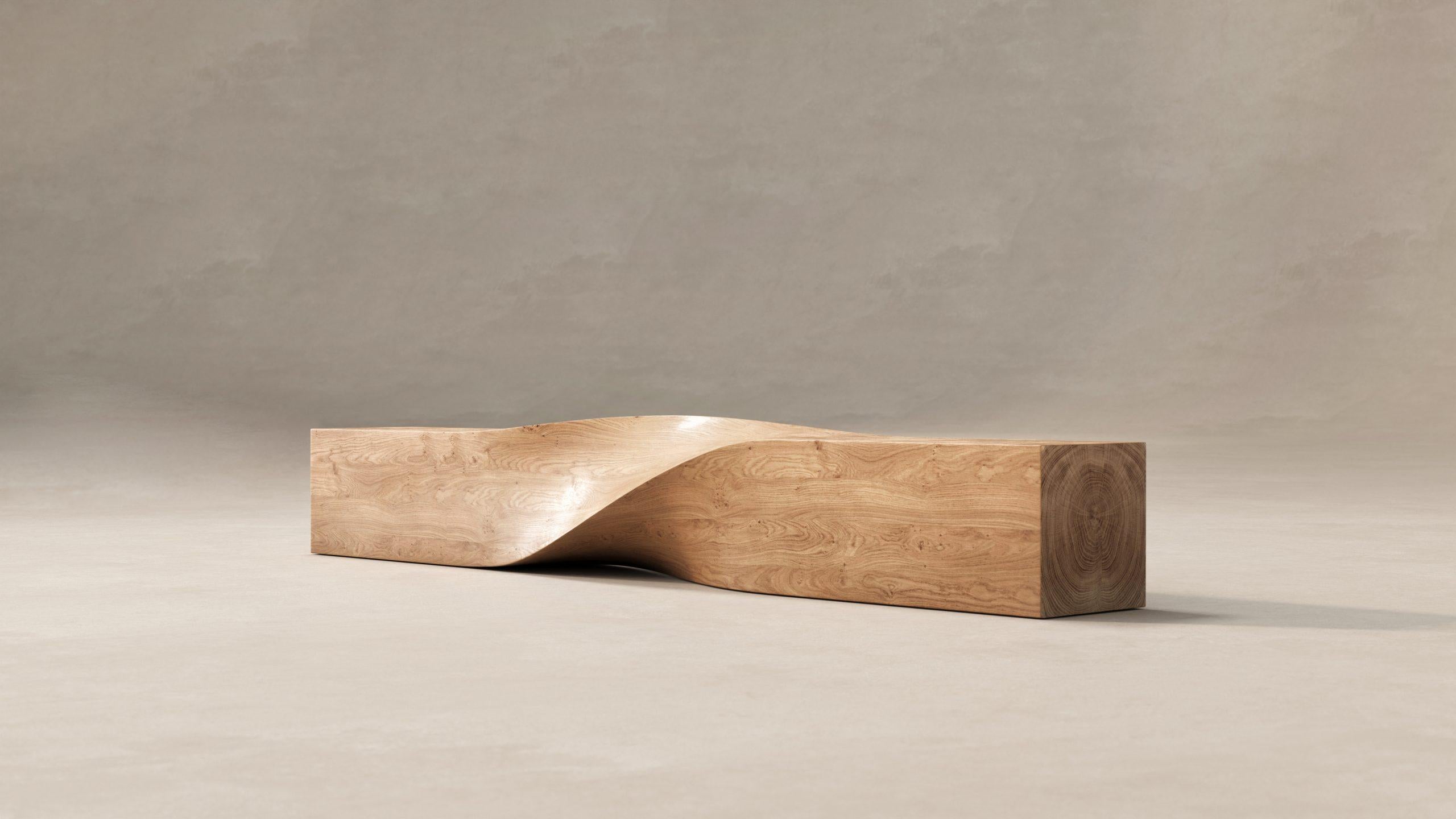 Soul Sculpture Bench in Totem Wood Large by Veronica Mar For Sale at ...