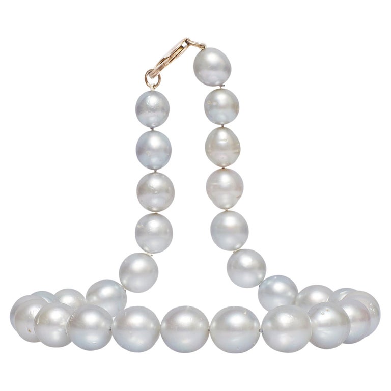 South Sea Silver Pearls Choker For Sale at 1stDibs