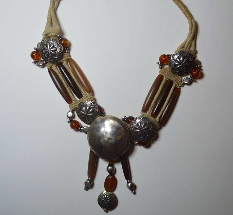 South West Native American Style Vintage Collar Doug and Mary Hancock ...