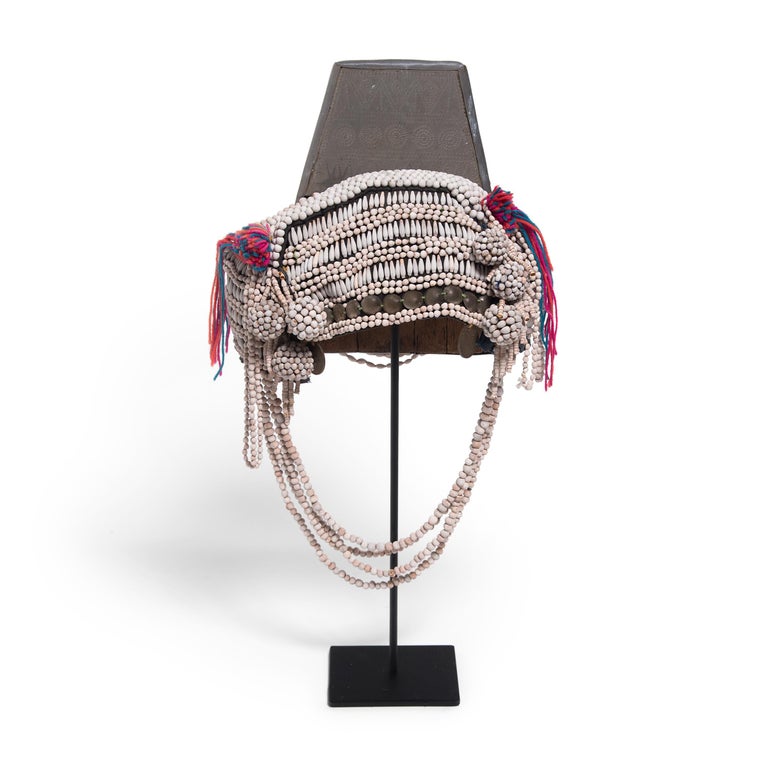 Southeast Asian Lomi Akha Beaded Headdress at 1stDibs