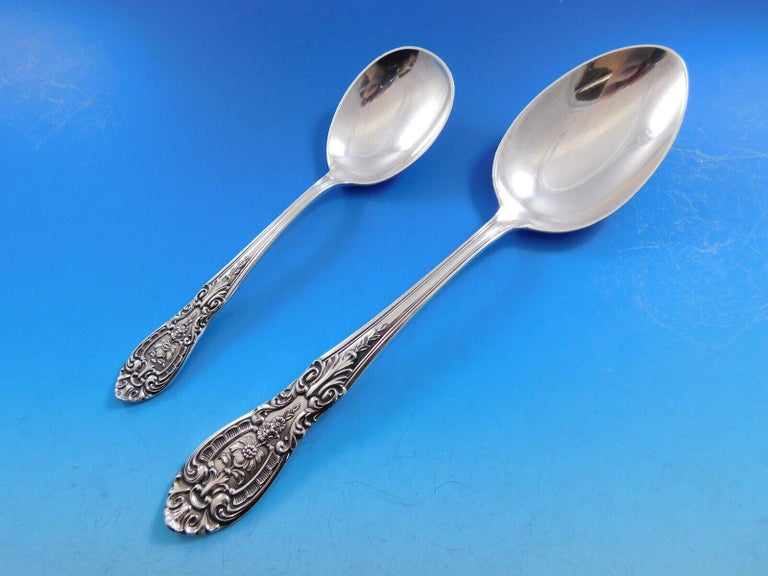 Southern Grandeur by Easterling Sterling Silver Flatware 12 Set Service ...