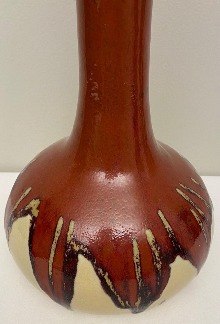 Southwest Native American Style Ceramic Flower Vase For Sale at 1stDibs