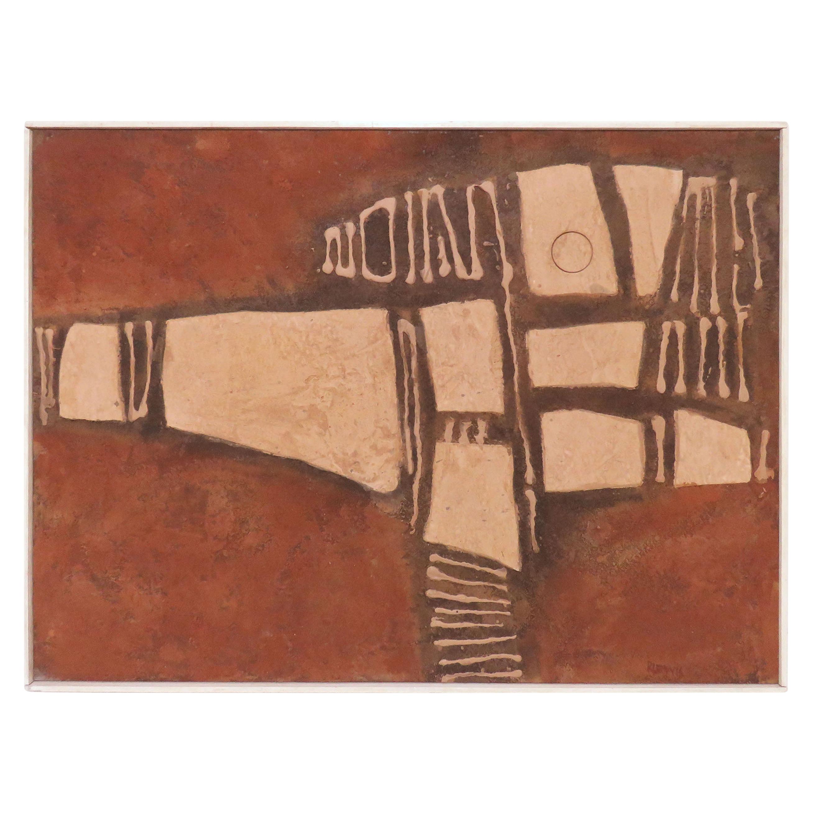 Southwestern Abstract Painting, New Mexico's Sandia Pueblo, by R. Lewis ...
