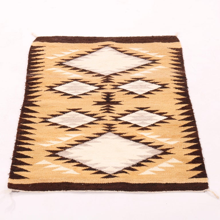 Southwestern American Indian Navajo Eye Dazzler Hand Woven Wool Rug ...