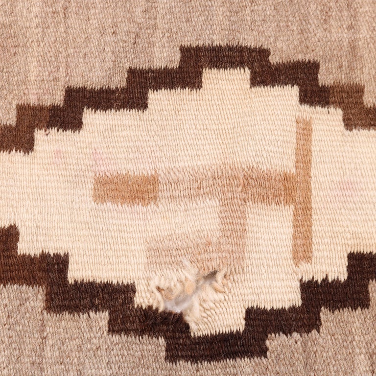 Southwestern American Indian Navajo Hand Woven Wool Rug with Cacti ...