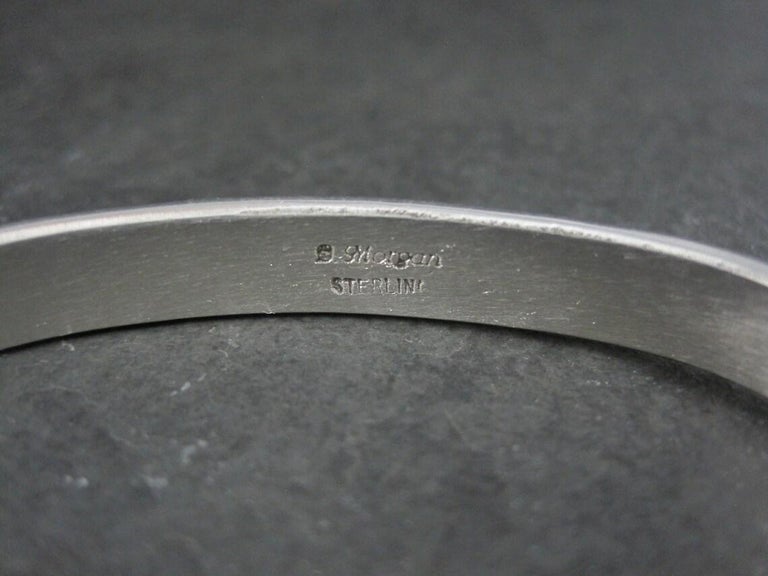 Southwestern Sterling Cuff Bracelet Bruce Morgan For Sale at 1stDibs