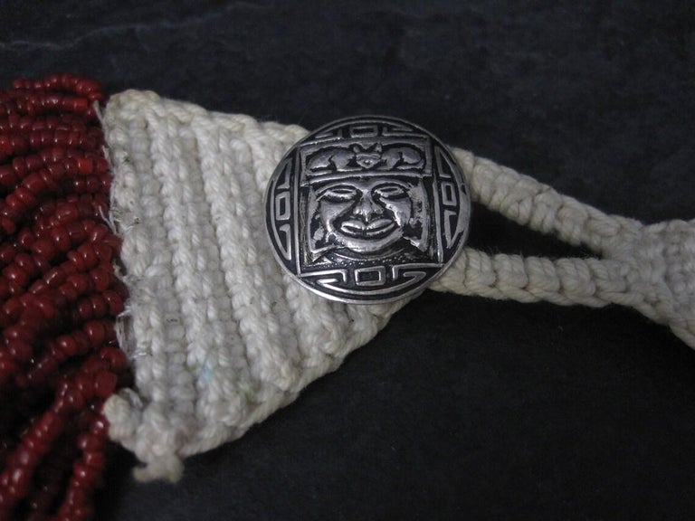 Southwestern Vintage 40 Strand Coral Bead Necklace For Sale at 1stDibs