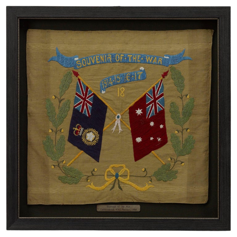 Souvenir of the War 1914-15-16-17-18 Banner For Sale at 1stDibs