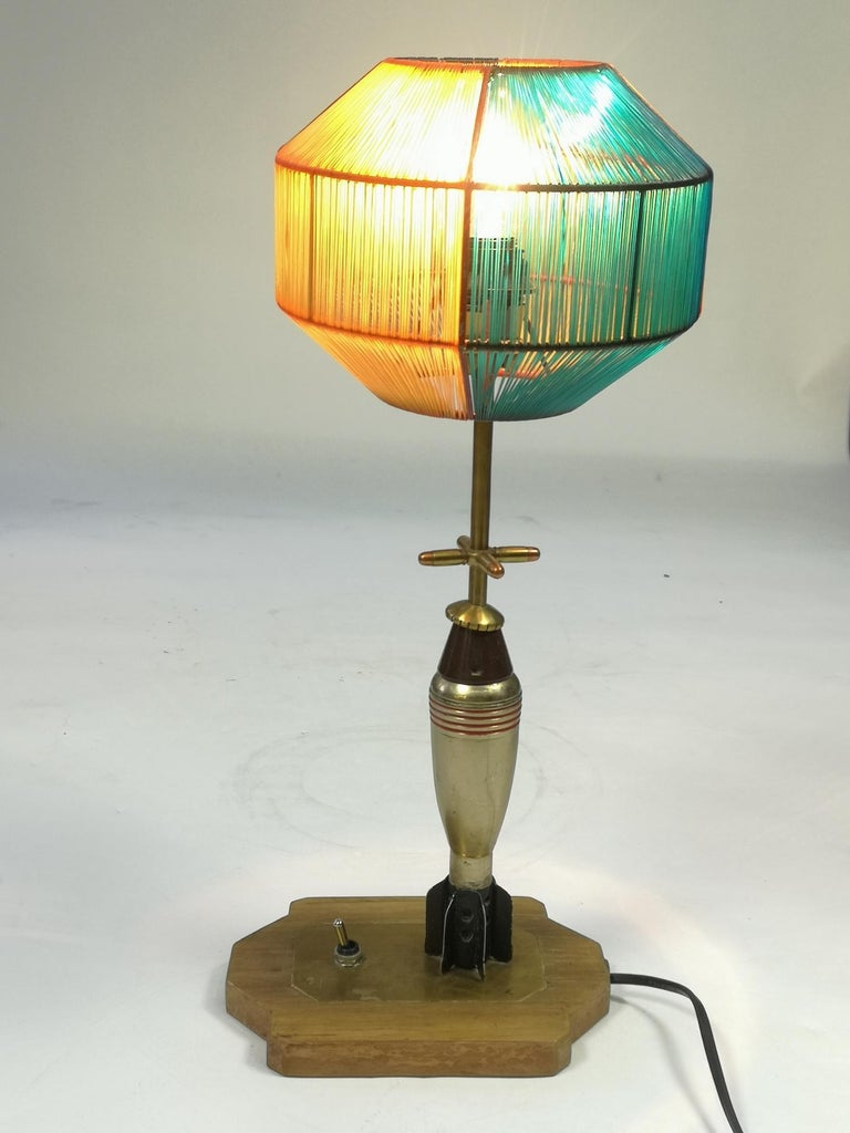 Soviet-Era Mortar Shell Table Lamp, 1960s at 1stDibs
