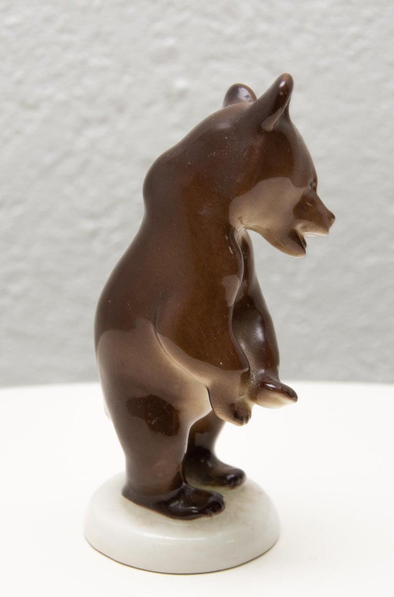 Soviet Union Ceramic Sculpture of a Bear, 1970´s For Sale at 1stDibs