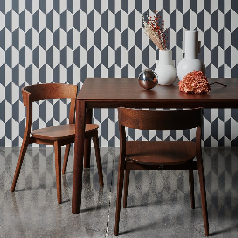 SP01 Clarke Chair in Walnut Stained Ash, Made in Italy For Sale at 1stDibs