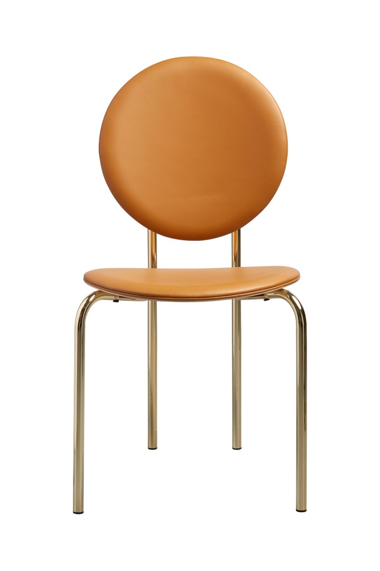 SP01 Michelle Chair in Edinburgh Cognac Leather, Made in Italy For Sale ...