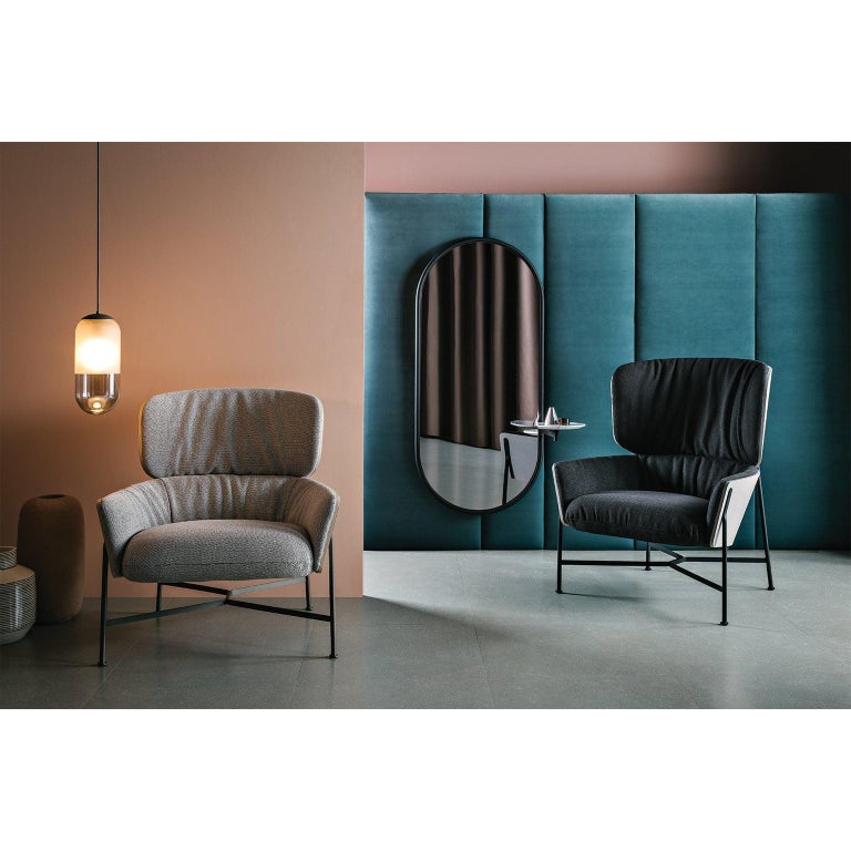 SP01 Michelle Wall Mirror with White Carrara Marble Tray, Made in Italy ...