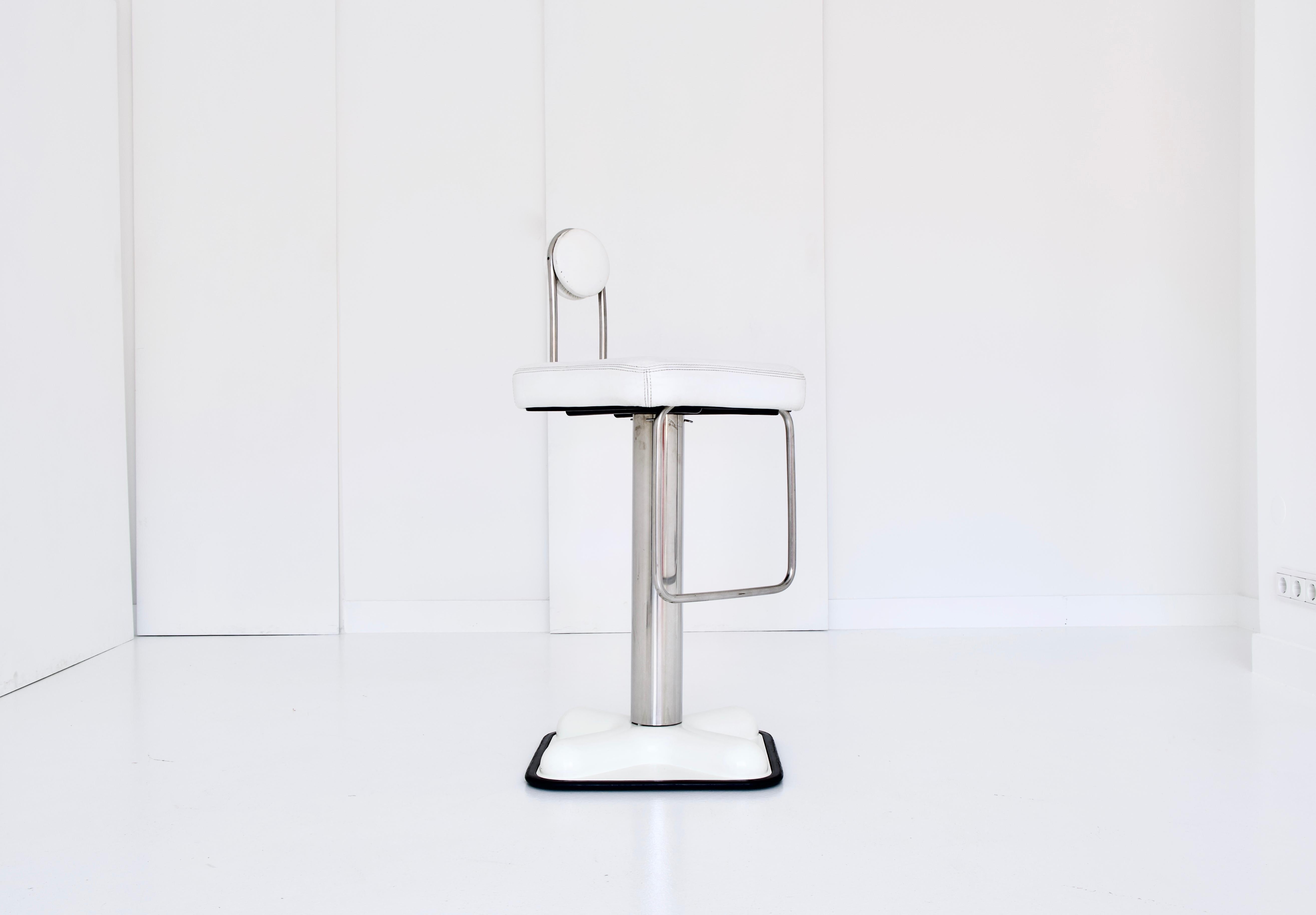 Space Age "Birillo" Bar Stool by "Joe" Colombo for Zanotta, Italy, 1970 ...
