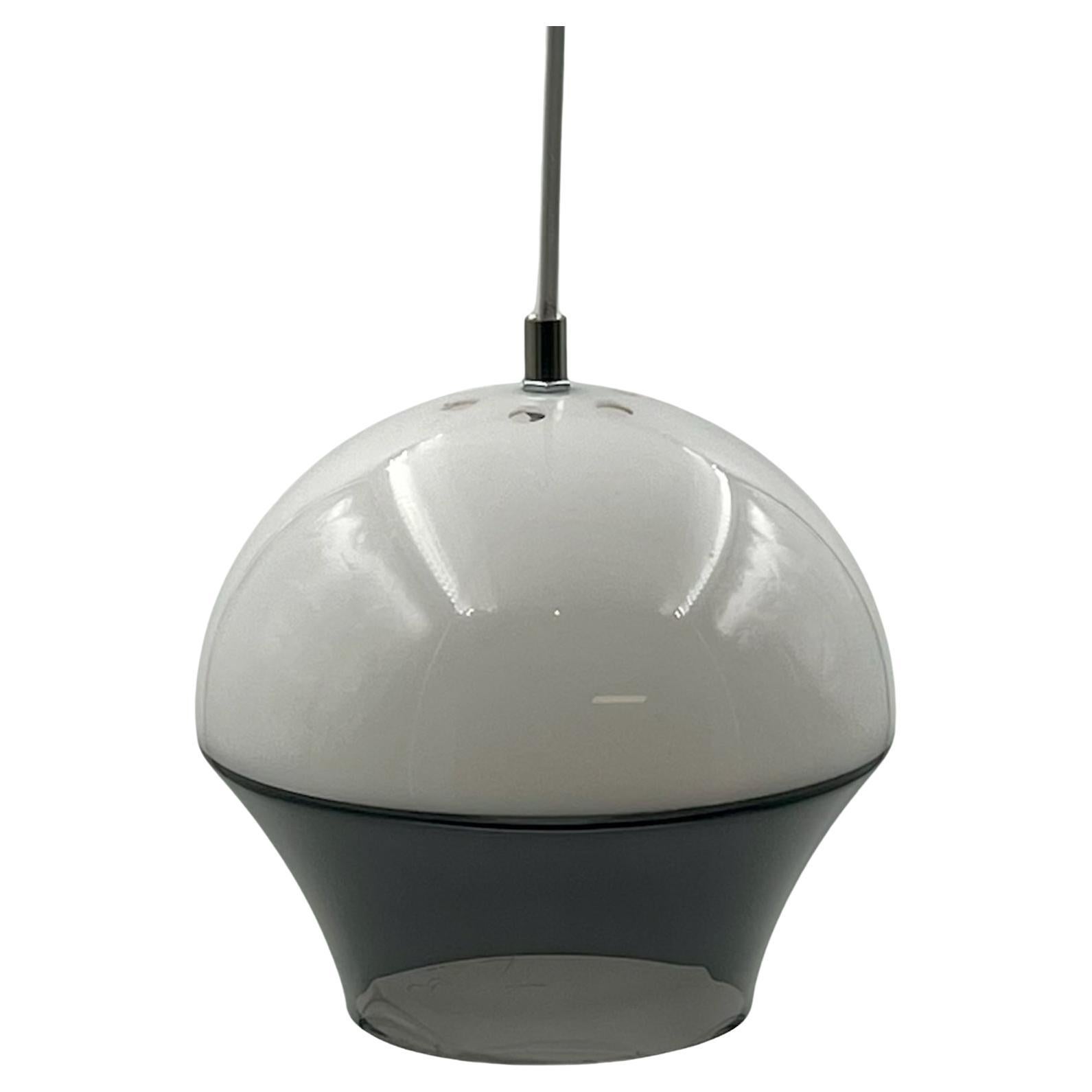 Space Age Design UFO Pendant Lamp - Vintage Dual-Color Acrylic Pendant ...
