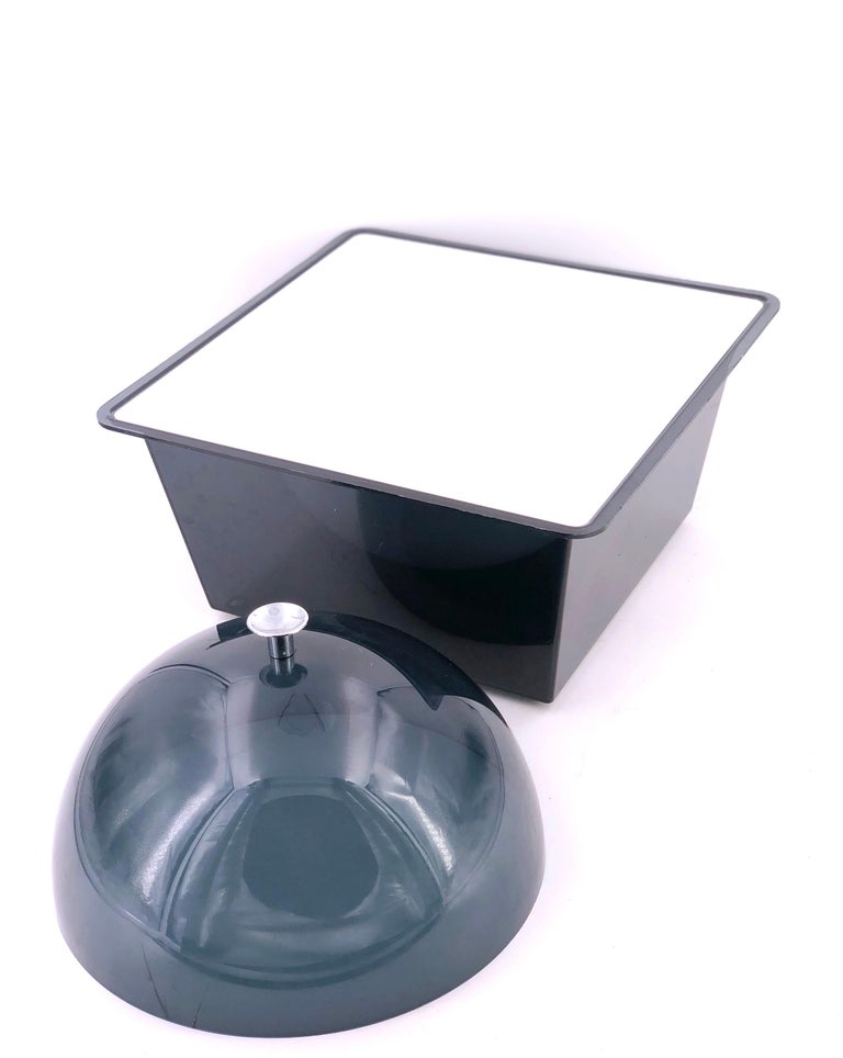 Space Age Dome Lid Smoke Lucite Ice Bucket For Sale at 1stDibs ...