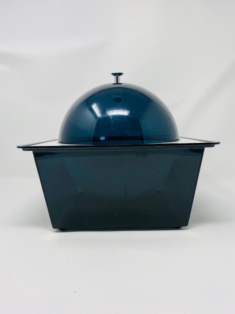 Space Age Dome Lid Smoke Lucite Ice Bucket For Sale at 1stDibs | ice ...