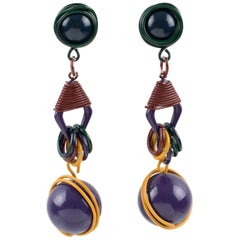 David Spada Space Age Multicolor Anodized Aluminum Dangling Clip on ...