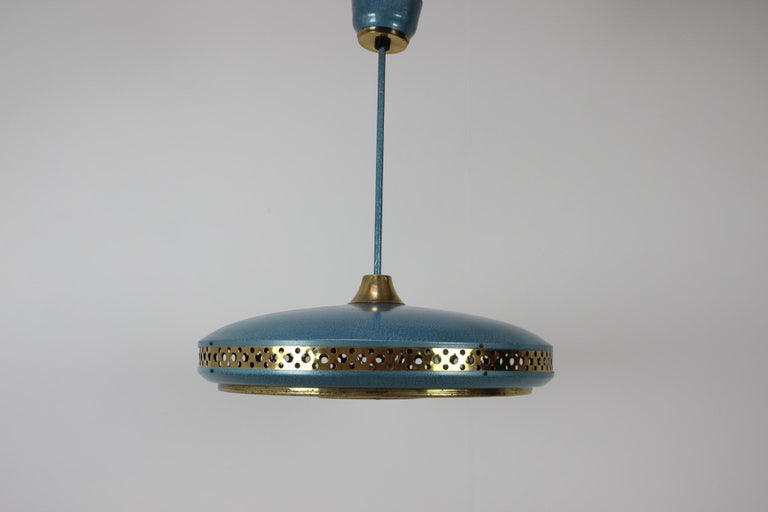 Space Age Metal Pendant by Ludib Bratislava, Czechoslovakia, 1960's For ...
